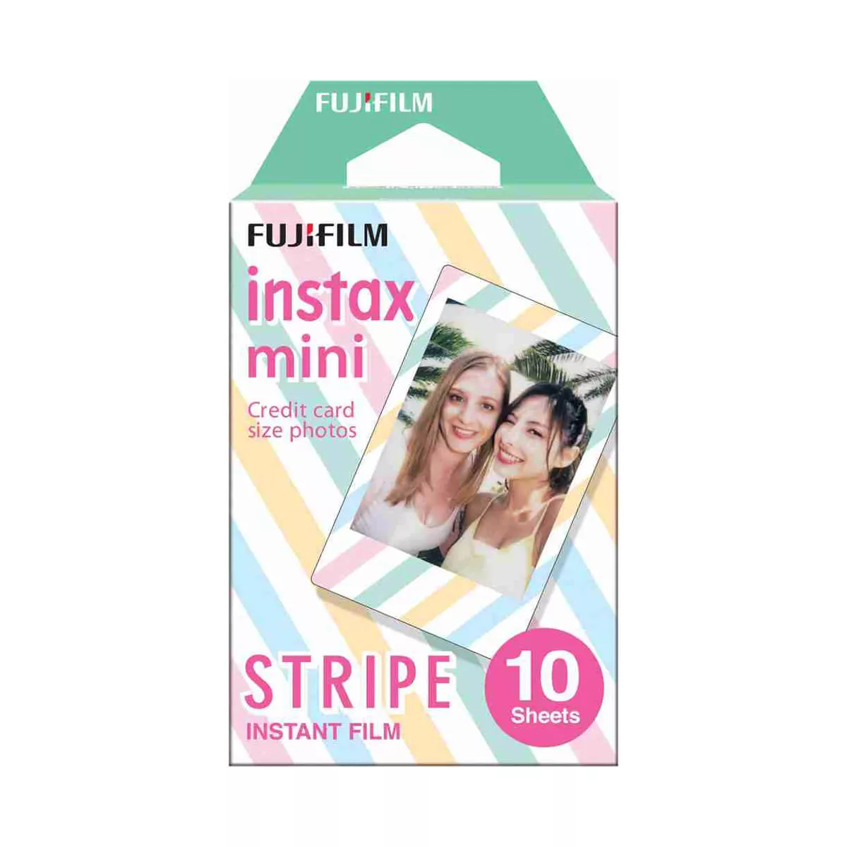 Buy Fujifilm Instax Mini Film 1 Pack (10 Sheet) - Stripe in Kuwait