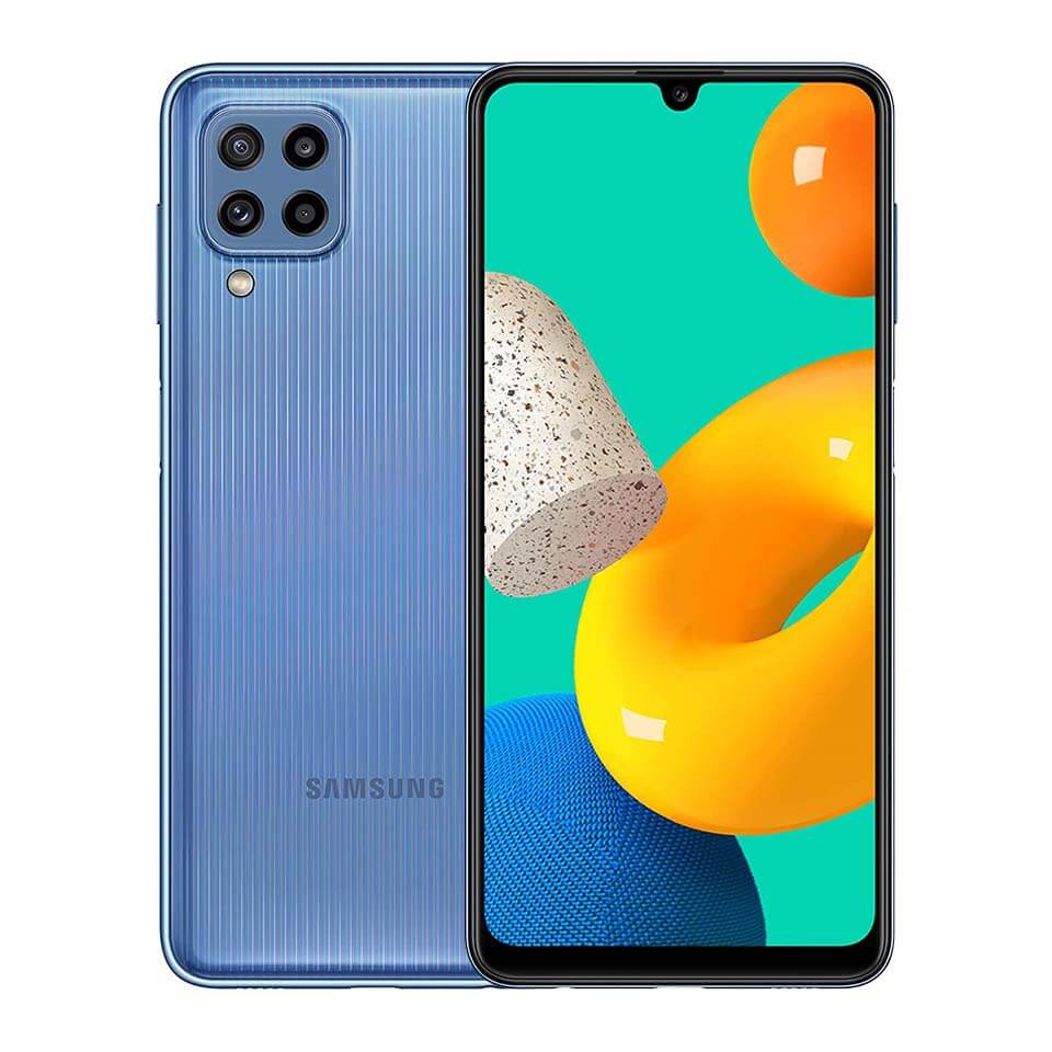 Buy Samsung Galaxy M32 (6GB RAM 128GB) Rom Light Blue in Kuwait