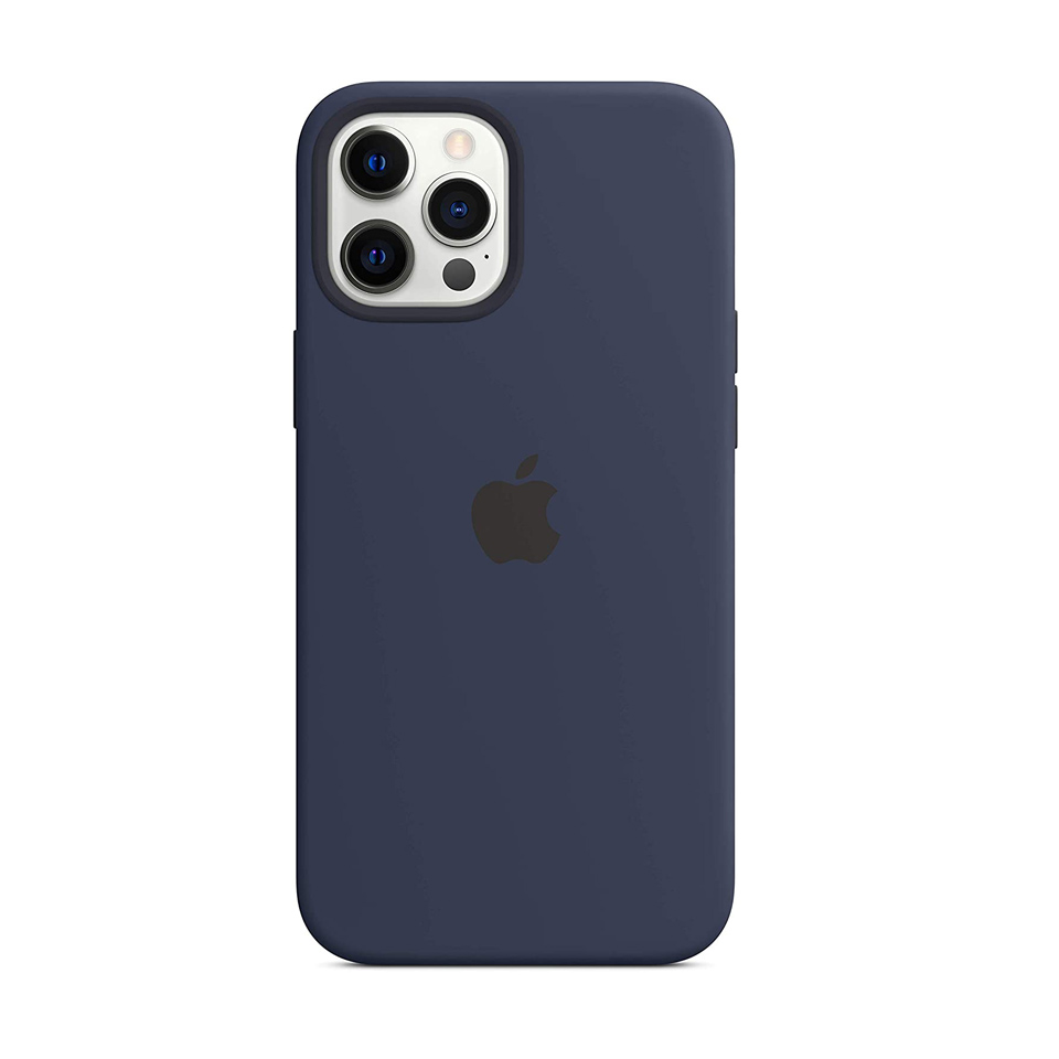 Buy iPhone 12 Pro Max Silicone Case with MagSafe - Deep Navy in Kuwait