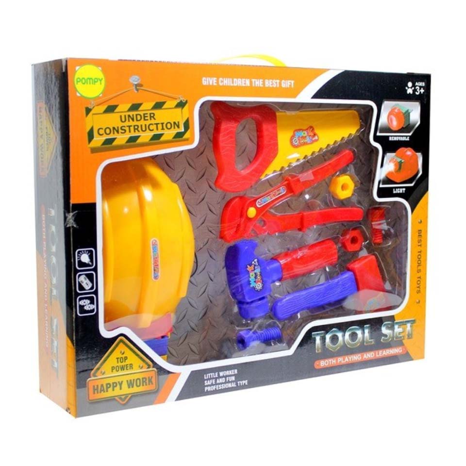 Buy Tool Set 005 Happy Work Carpenter Kids Toy Playset in Kuwait