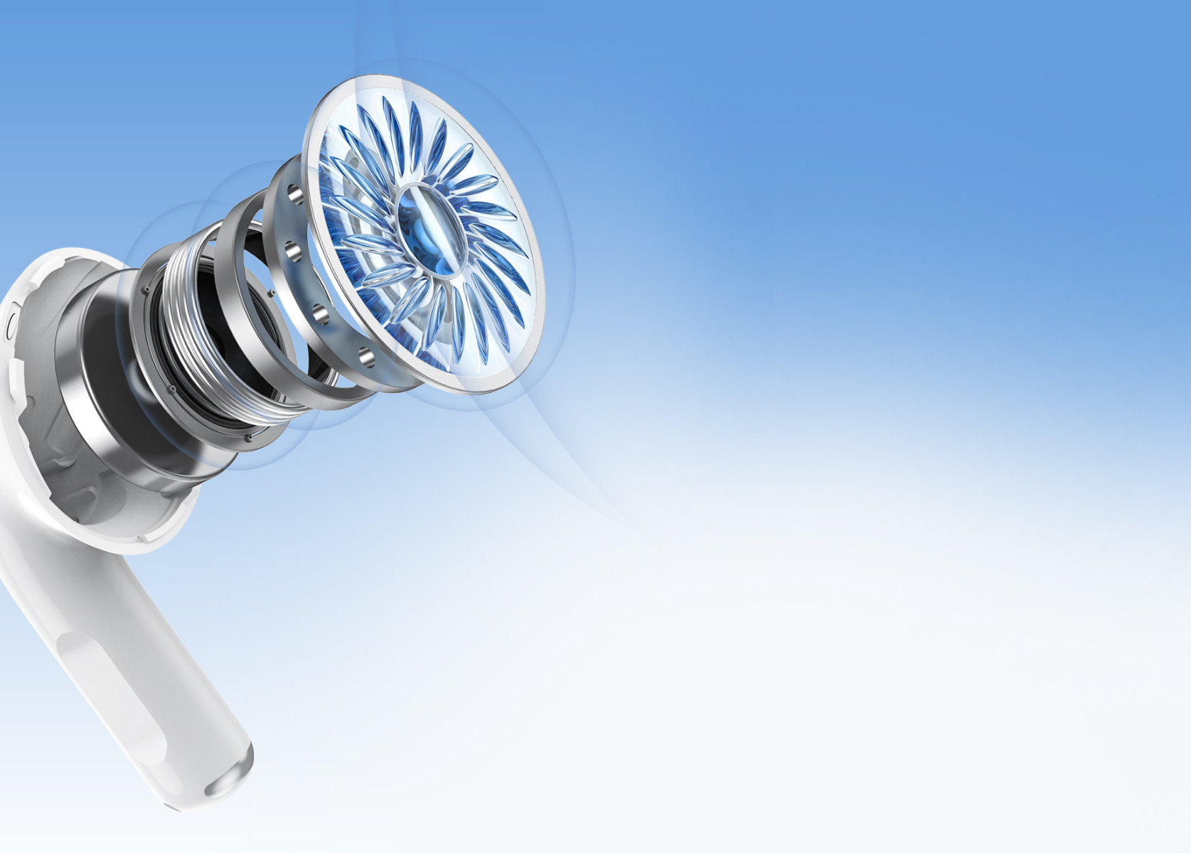 Buy Modio ME12 True Wireless Earbuds - White in Kuwait