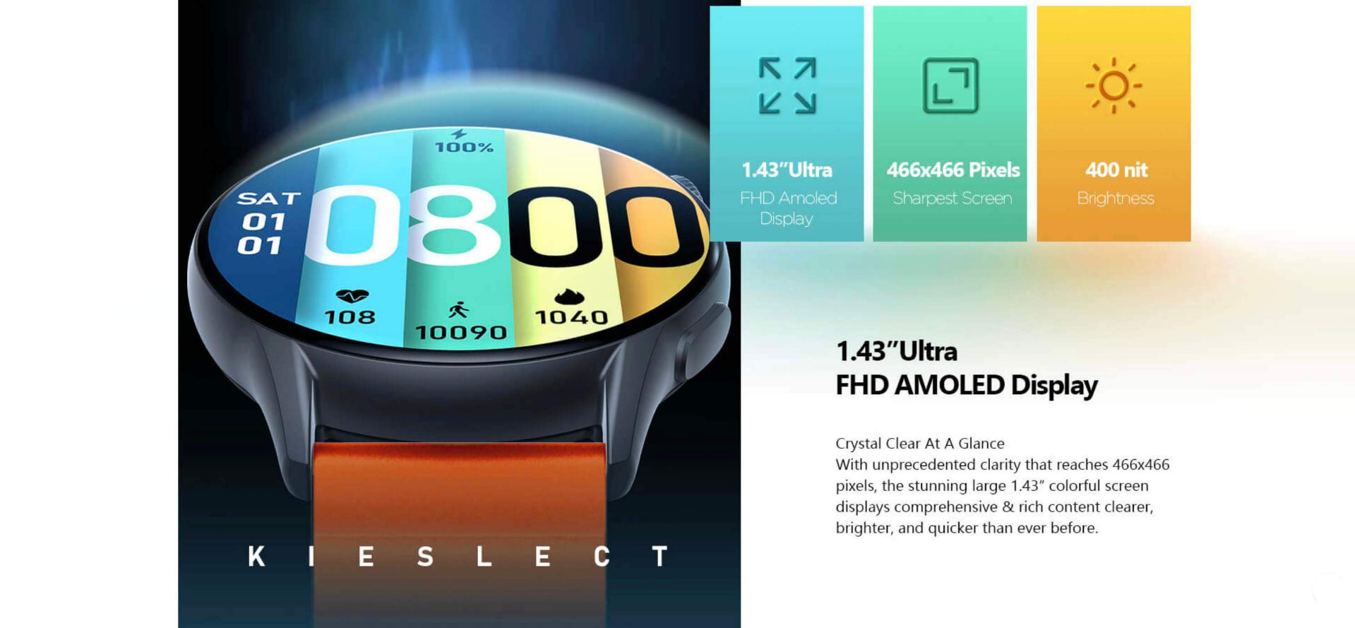 Buy Kieselect KR Pro Smartwatch - Black in Kuwait