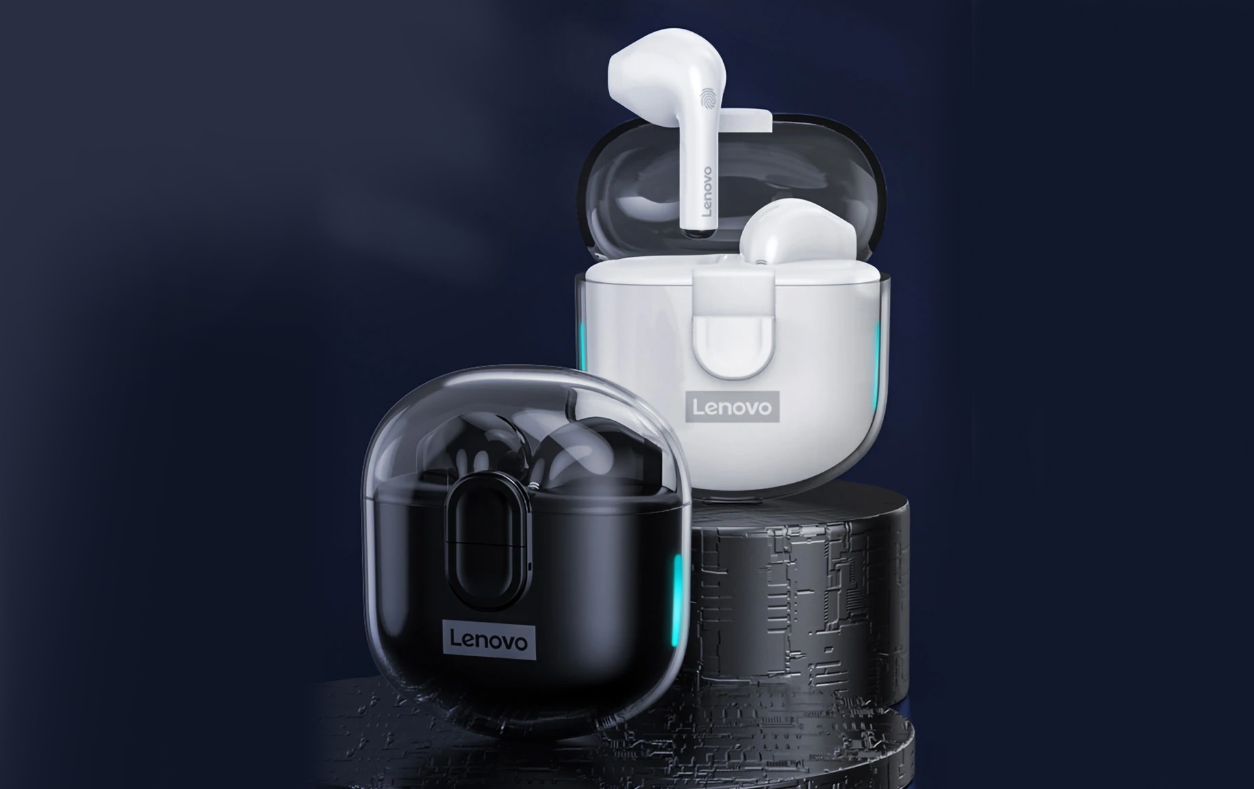 Buy Lenovo Thinkplus LivePods LP12 True Wireless Earbuds - Black in Kuwait